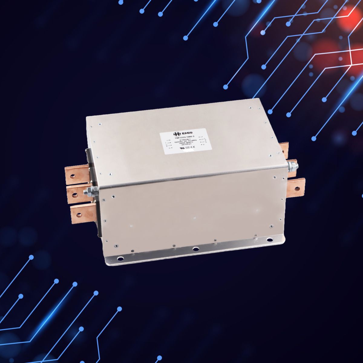 EMIS TMF3333 High Current Three-Phase EMI Filter for High Power ...