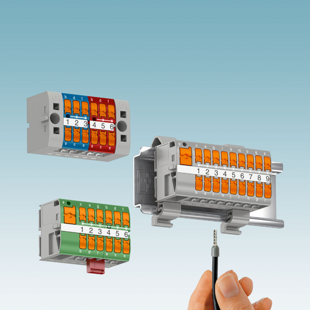 Compact modular distribution blocks with lateral Push-in connection ...