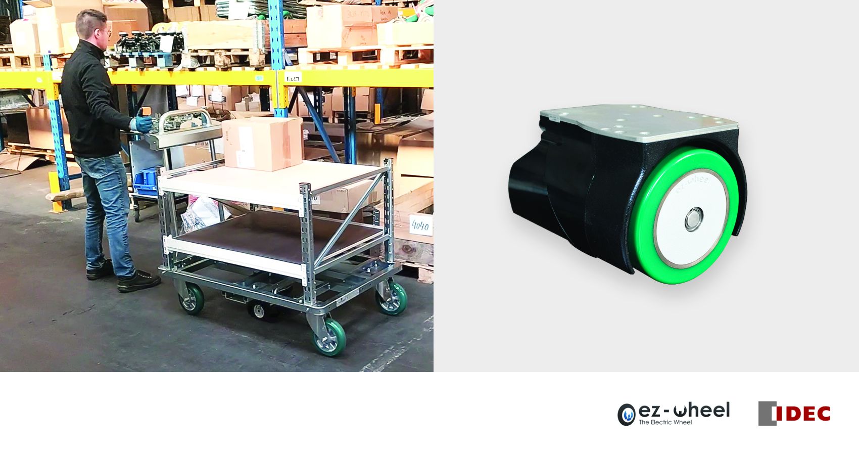 IDEC ez-Wheel Assist Wheel Drive Boosts Material Handling Operations ...