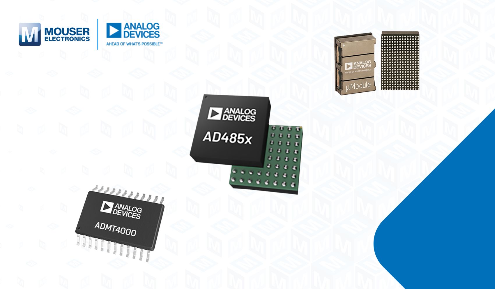 Authorised distributor Mouser electronics stocking wide selection of ...